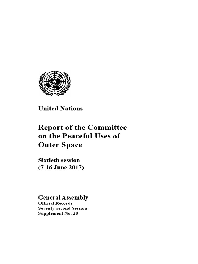 U.N. - Peaceful Uses of Outer Space | PDF