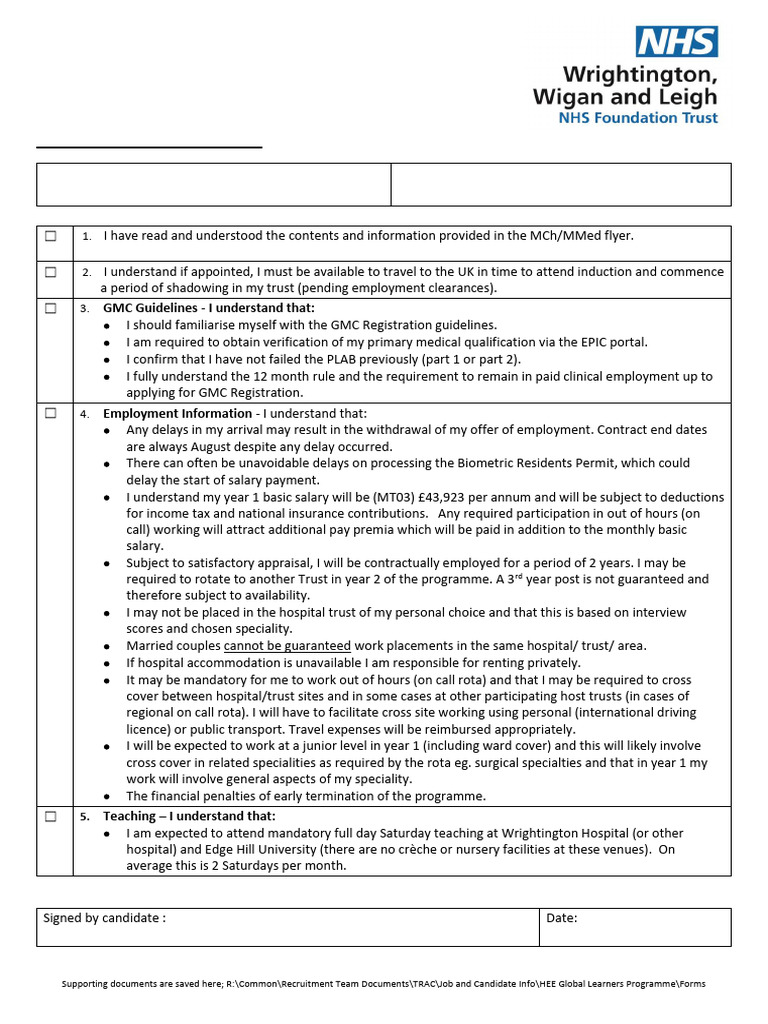 Interview Checklist | PDF