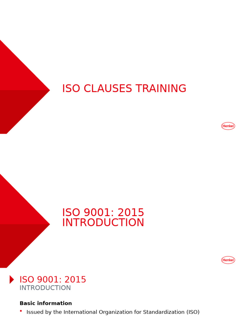 ISO Clauses Training | PDF