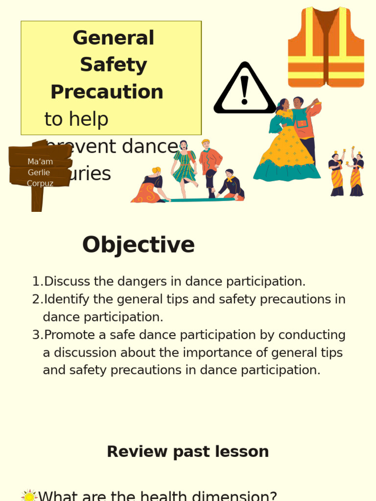 WEEK 7 PPT Dance Safety Precaution | PDF