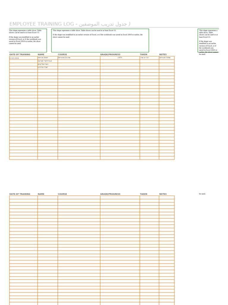 Employee Training Tracker Template | PDF
