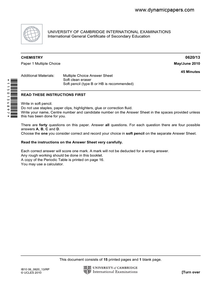 University of Cambridge International Examinations International ...