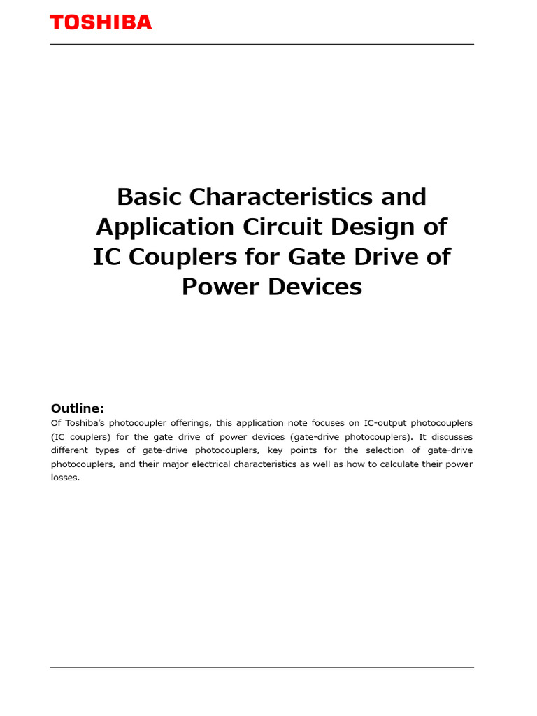 Basic Characteristics and Application Circuit Design of IC Couplers For ...