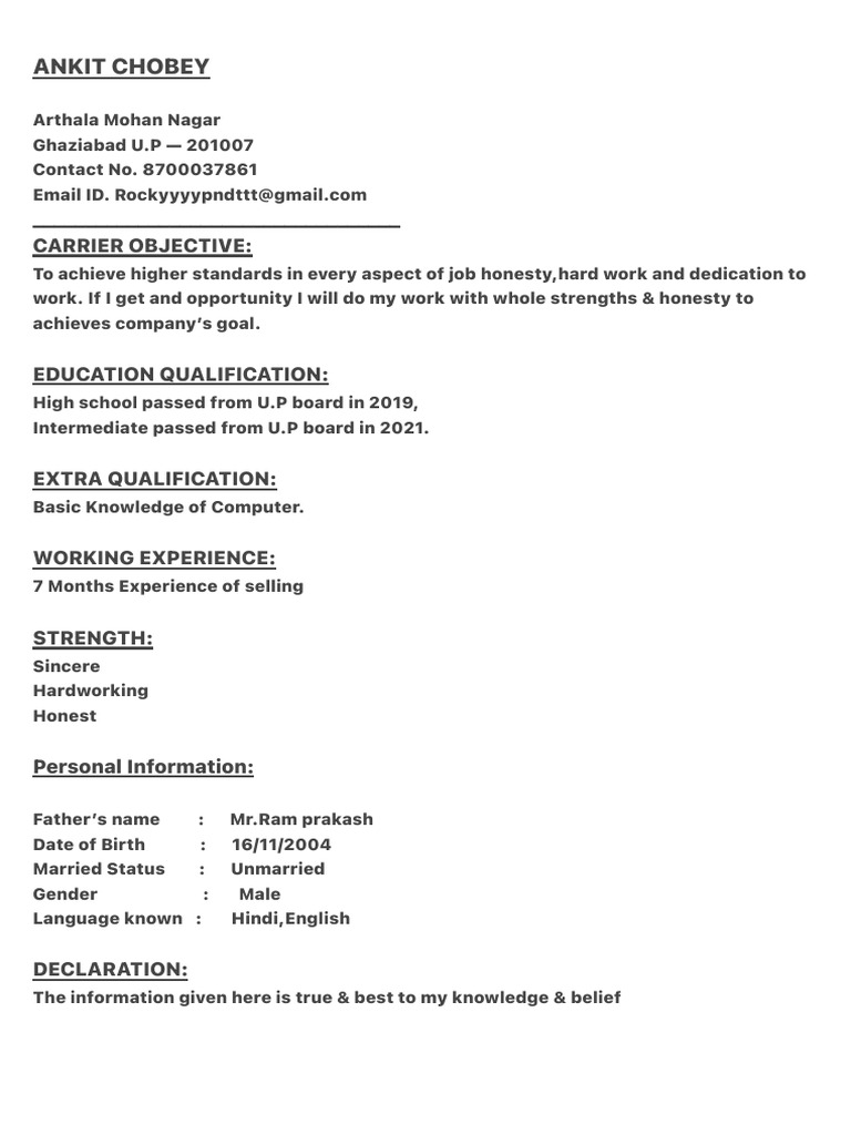 Ankit Resume | PDF