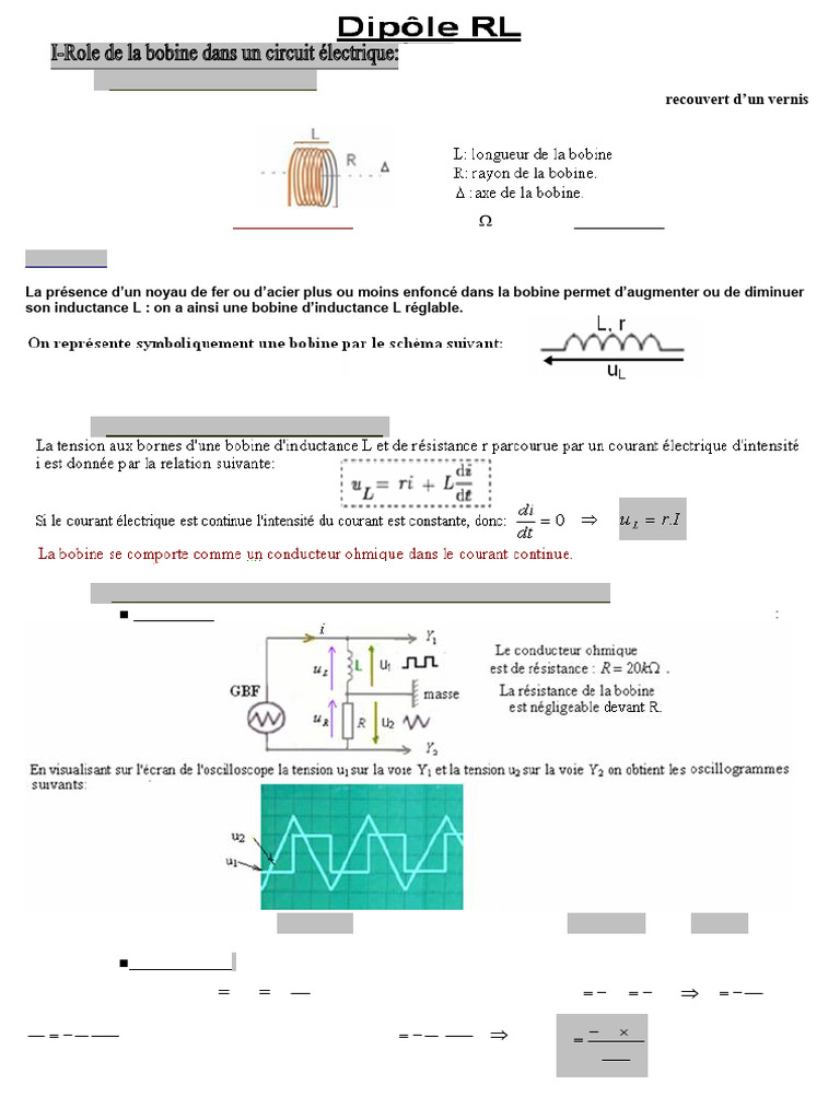 Cours 1 - Dipôle RL | PDF