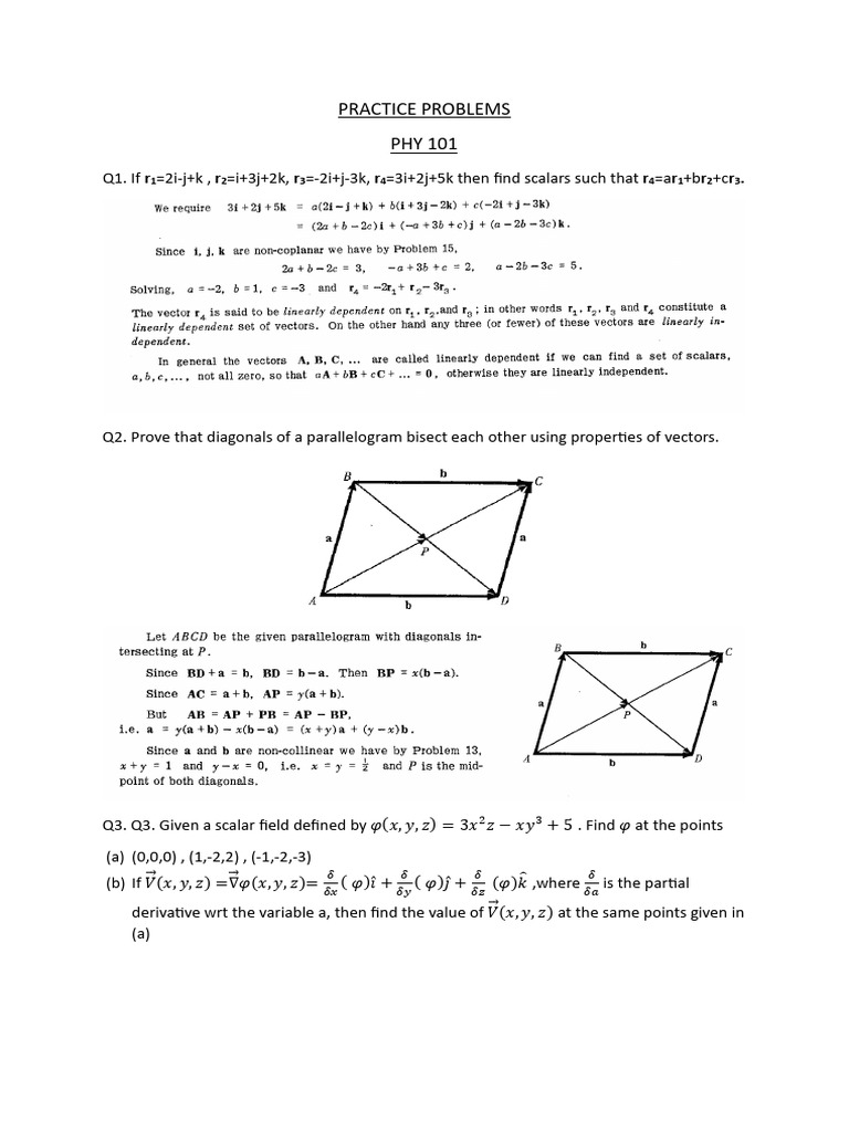 PRACTICE PROBLEMS Solutions - Mod | PDF