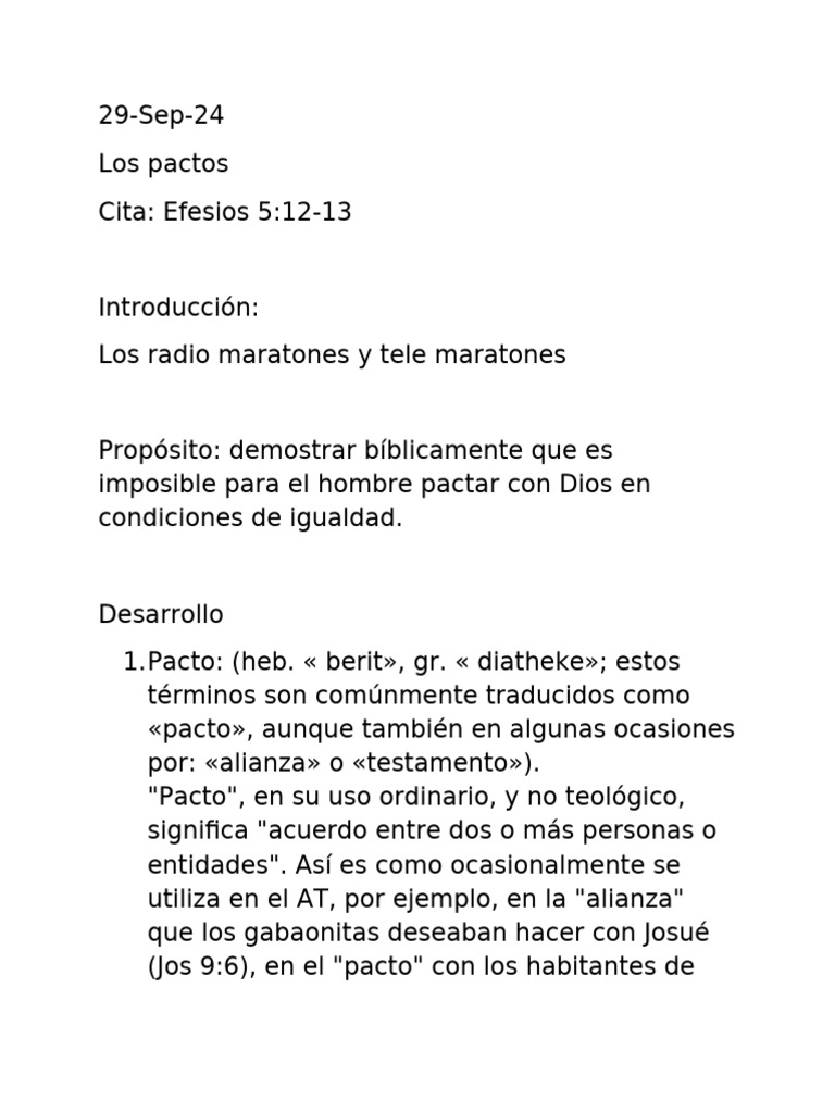 Los Pactos | PDF
