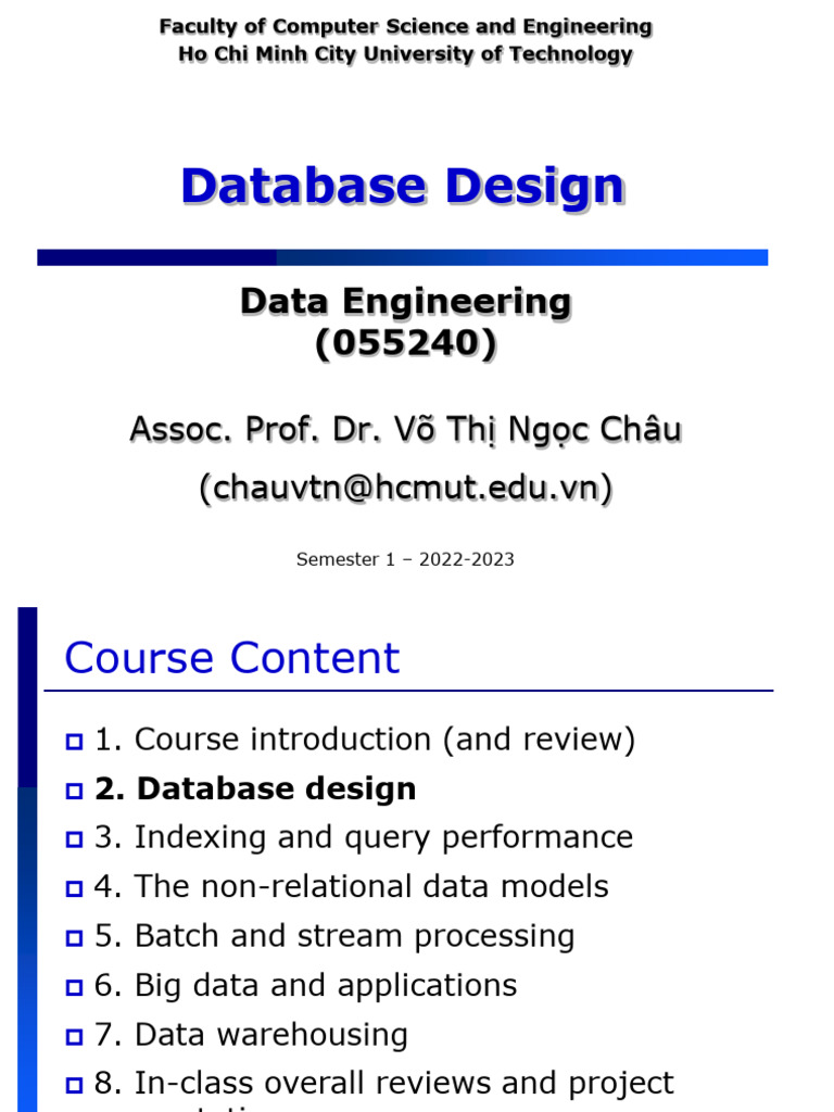 Data Engineering - Database Design-Updated | PDF