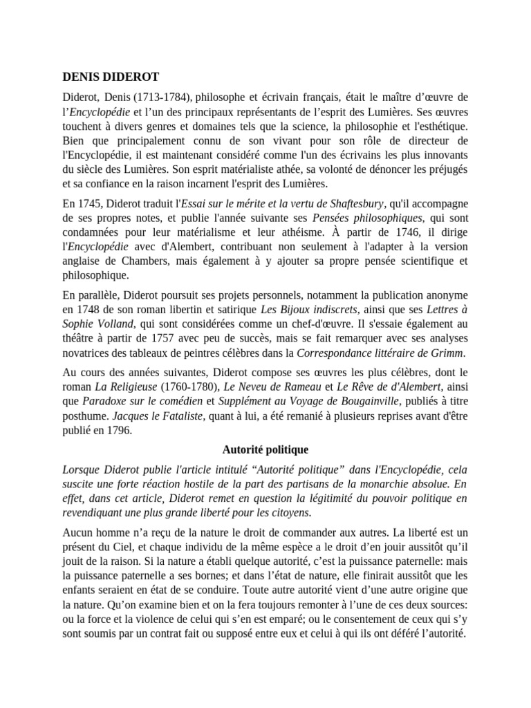 Denis Diderot | PDF