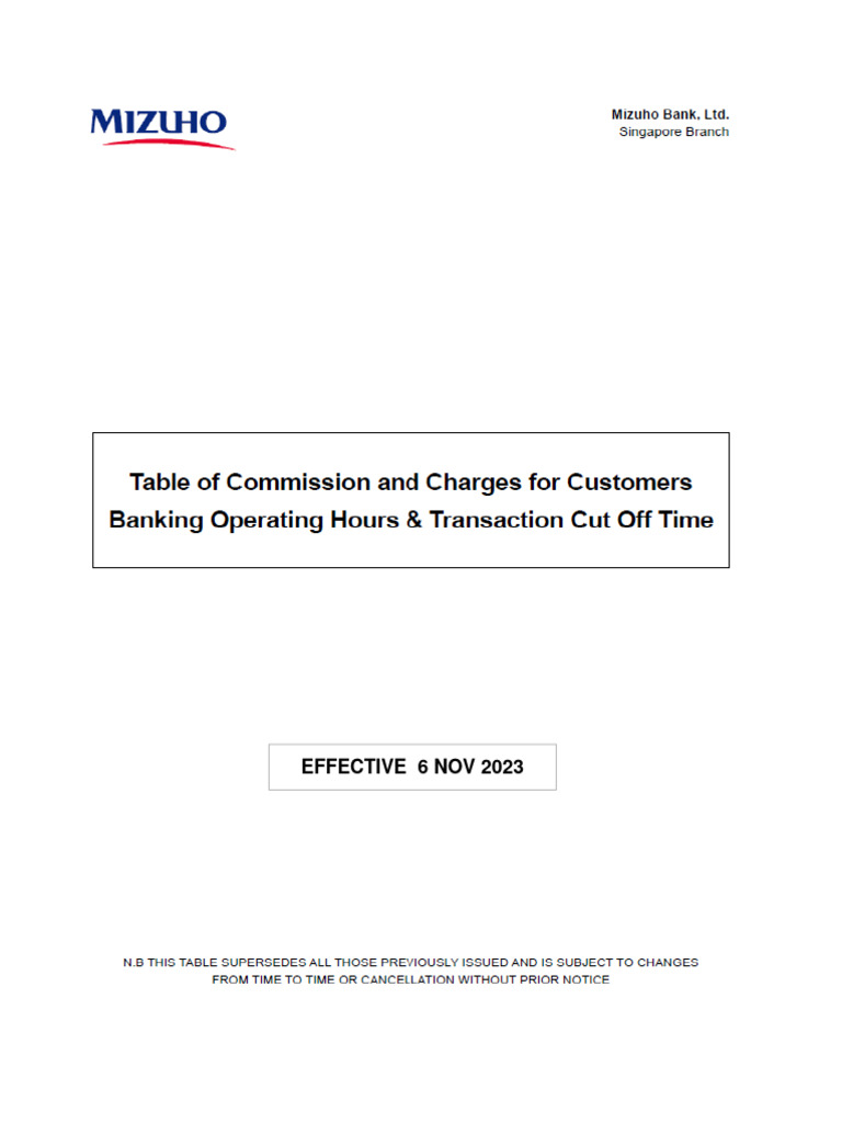 Bank Charges | PDF