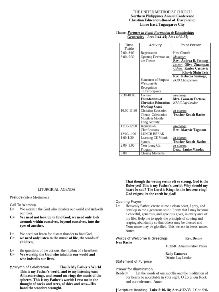 2024 Christian Education Training | PDF