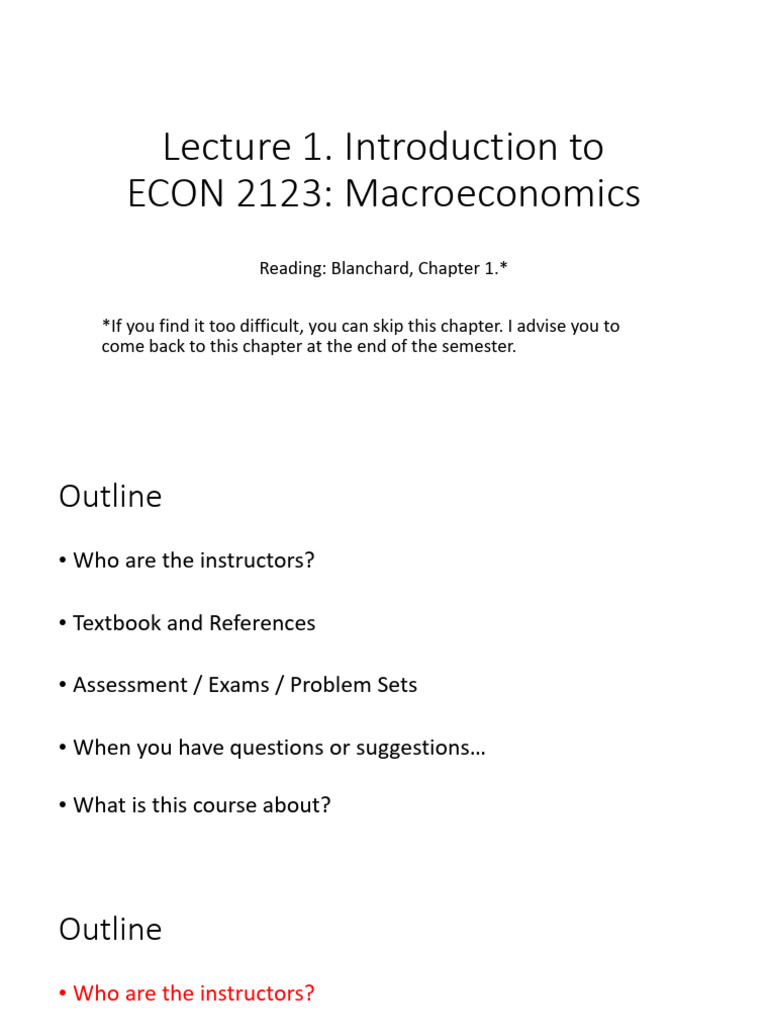 Lecture 1 - Intro | PDF