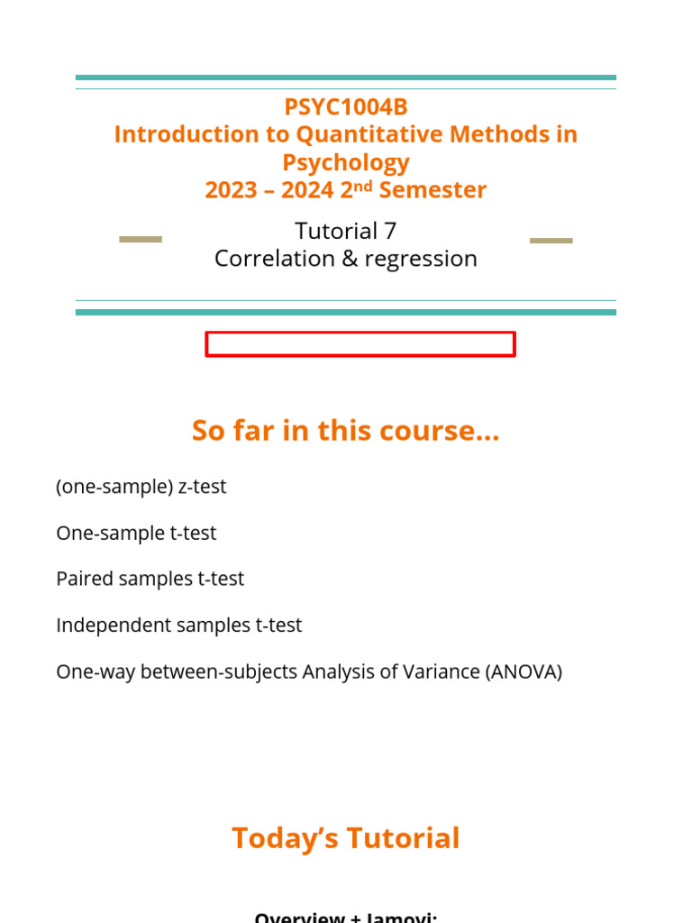1004b Tutorial 7 Slides Pdf