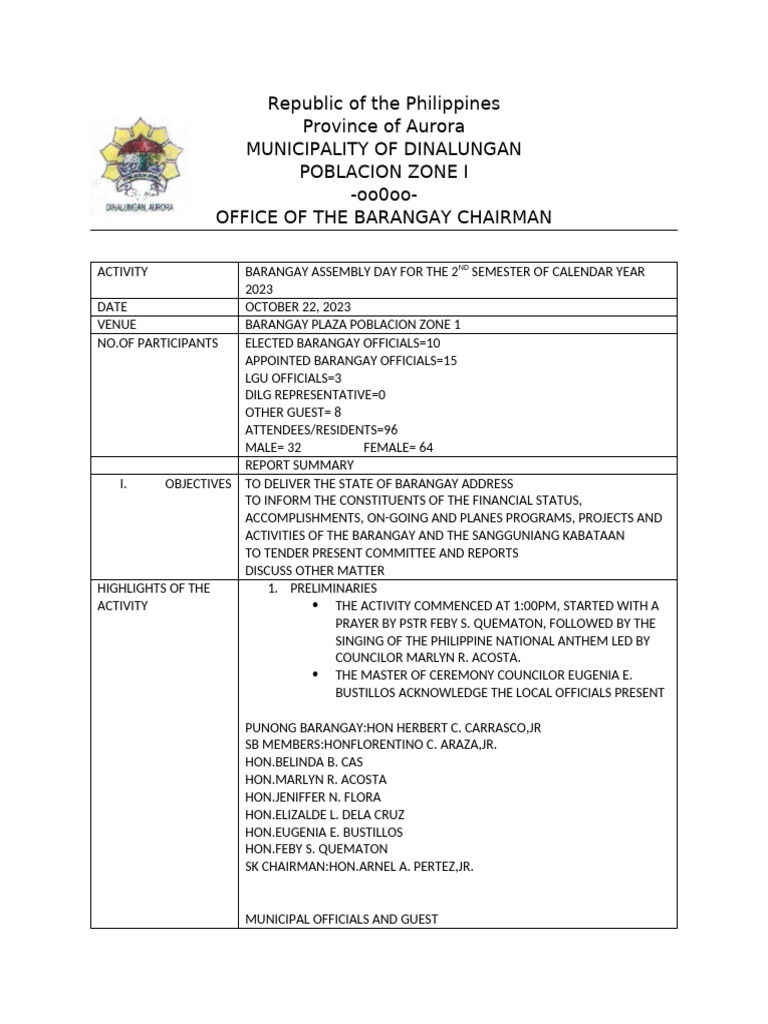 Assembly Report | PDF