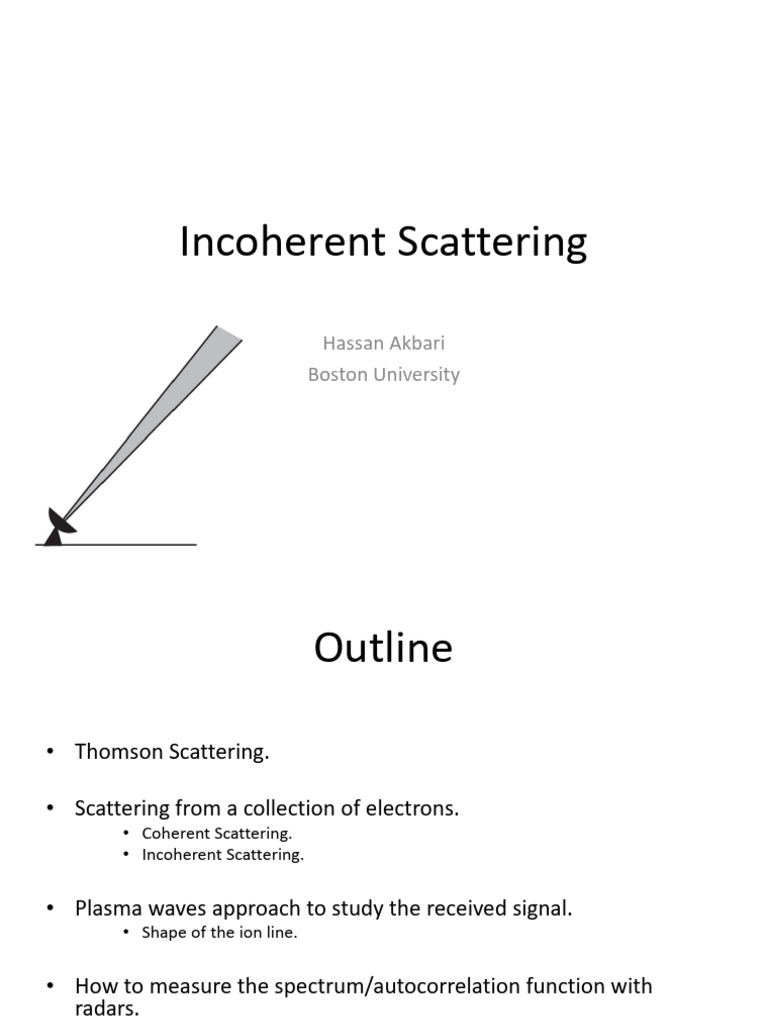 Incoherent Scattering | PDF