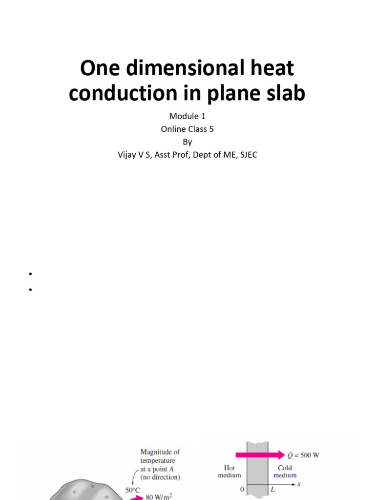 1D Conduction and Thermal Resistance | PDF