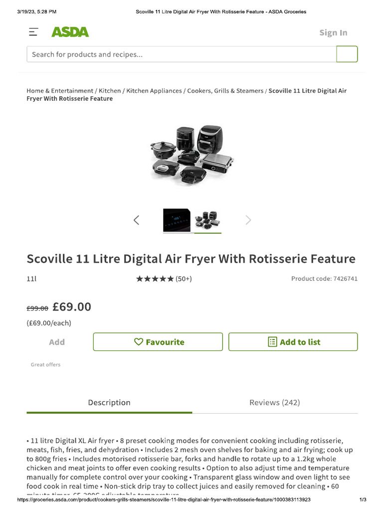 Asda Air Fryer | PDF