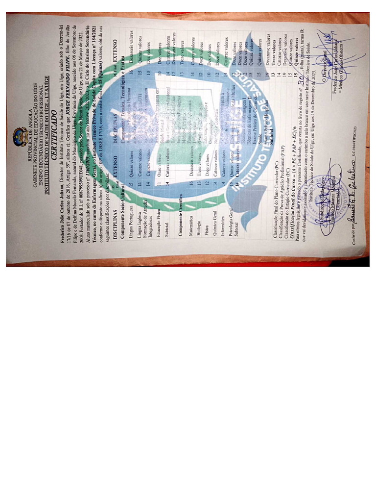 Certificado de Jorge | PDF