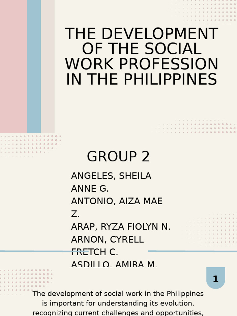 The Development of The Social Work Profession in The Philippines | PDF