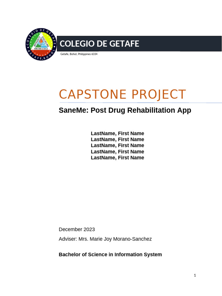 Capstone 1 Template Format | PDF