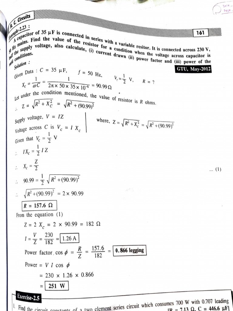 BEE - Ac Circuit - Examples - Part 2 | PDF