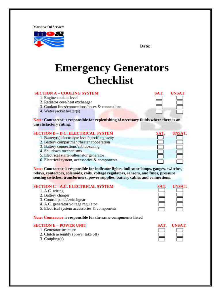 Emergency Generators | PDF