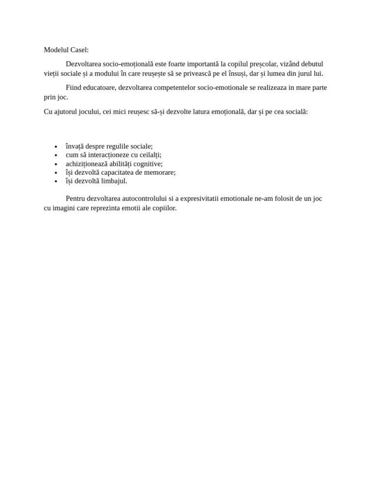Modelul Casel | PDF