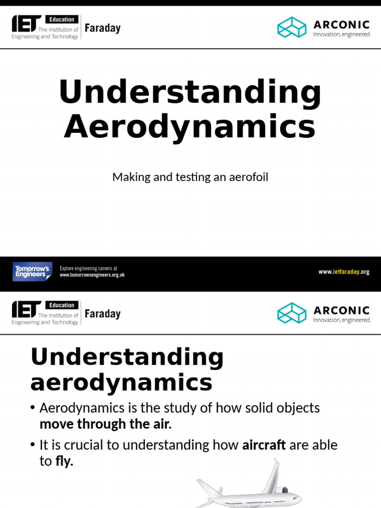 Understanding Aerodynamics Teacher Presentation | PDF