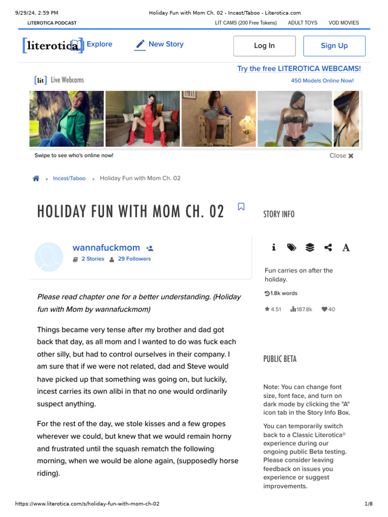 Holiday Fun With Mom Ch. 02 - Incest - Taboo | PDF