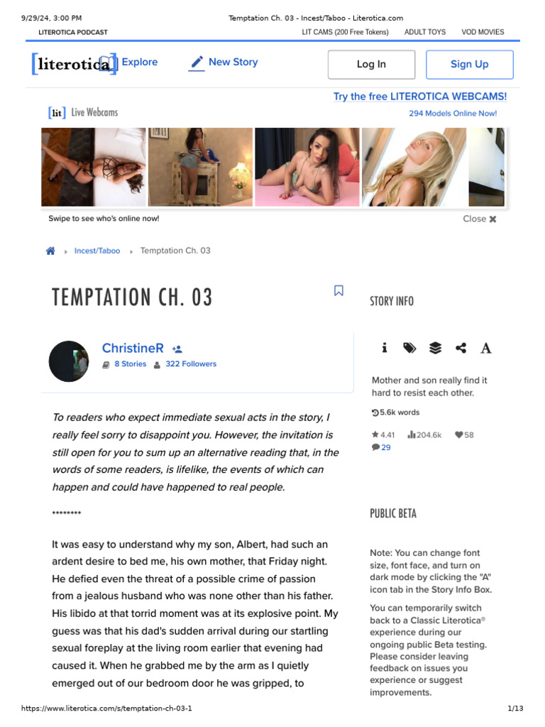 Temptation Ch. 03 - Incest - Taboo | PDF
