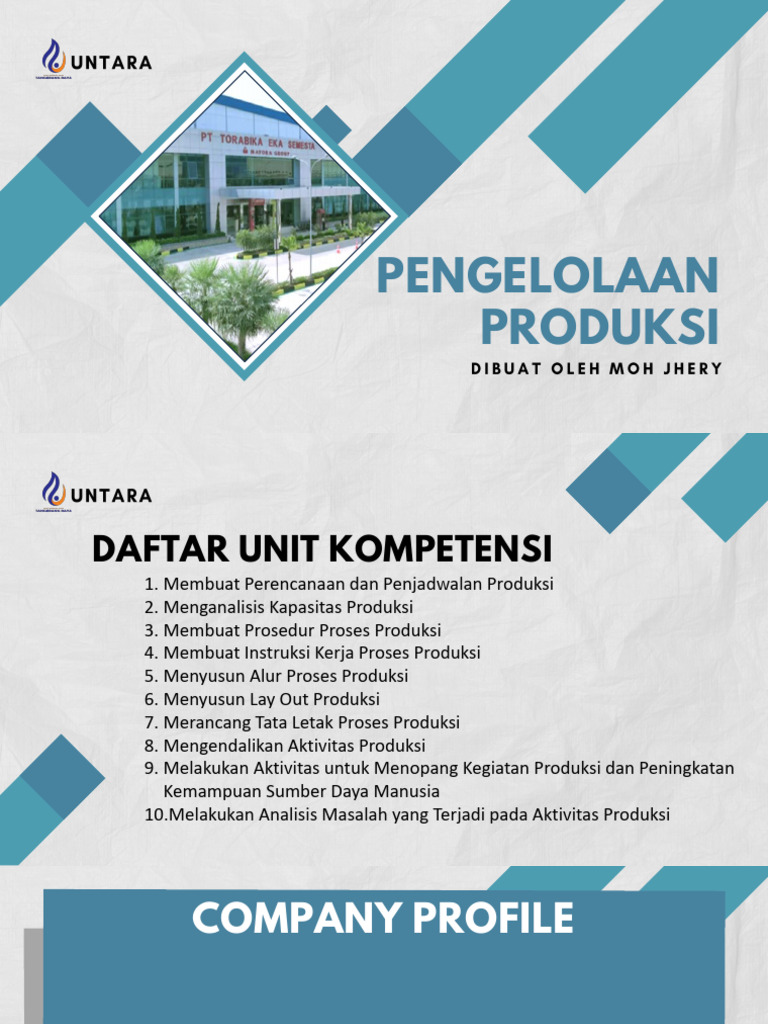 Pengelolaan Produksi - Moh Jhery | PDF
