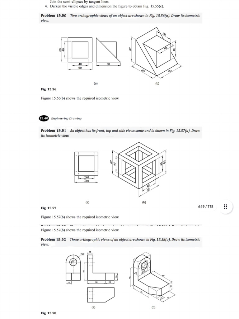 EGD - Isometric Projection | PDF | Computer Graphics | Technical Drawing