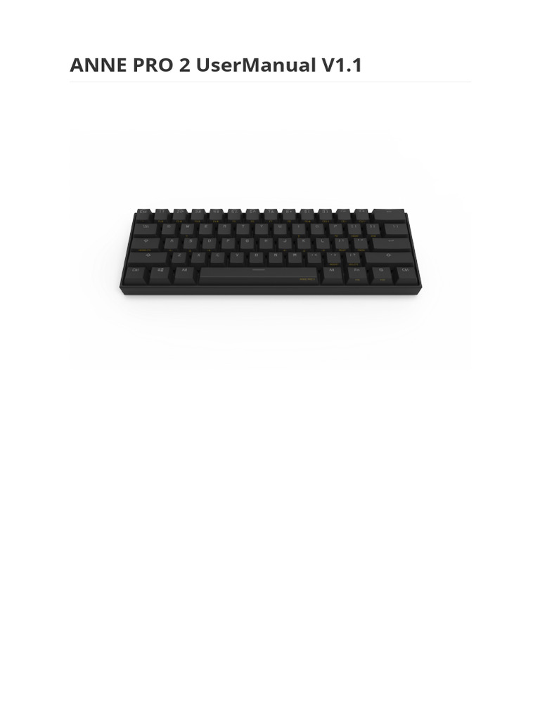 AnnePro2 UserManual ZH | PDF