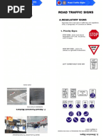 Road Sign Cheat Sheet | PDF | Lane | Traffic