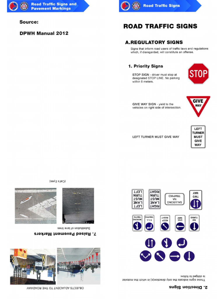 Road Traffic Signs v4 - Booklet | PDF