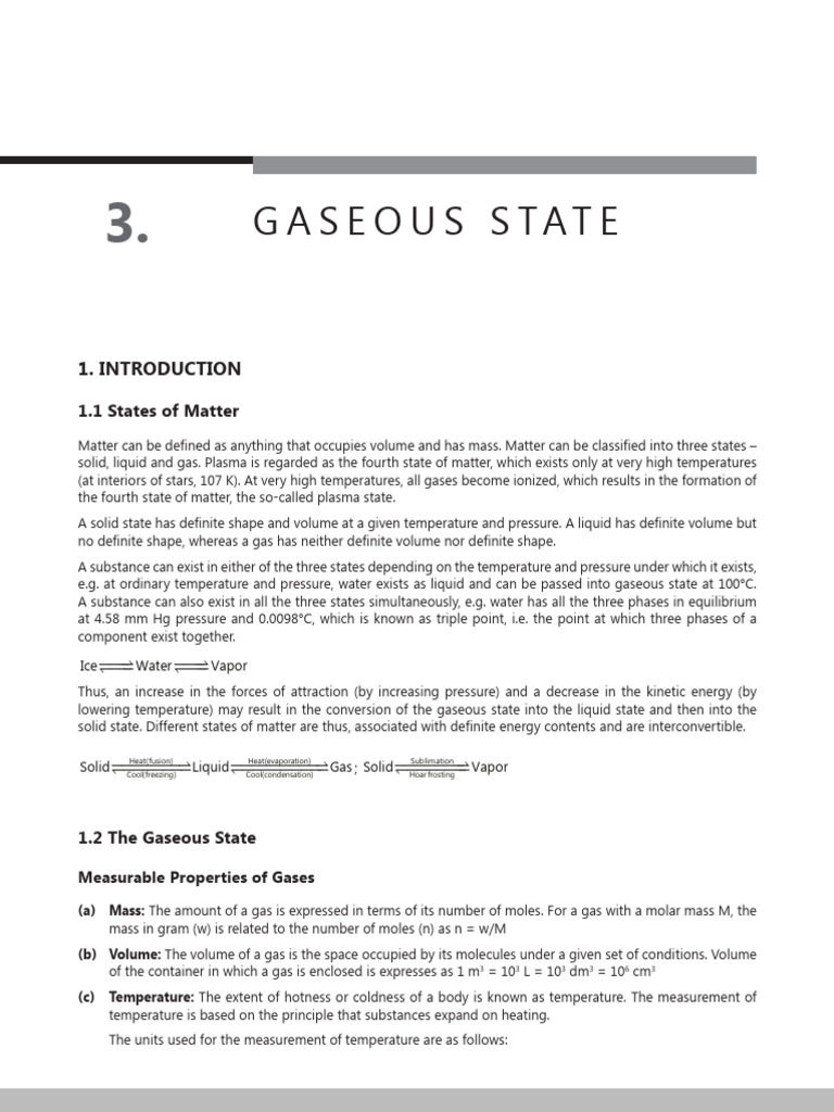 3.gaseous State Theory | PDF