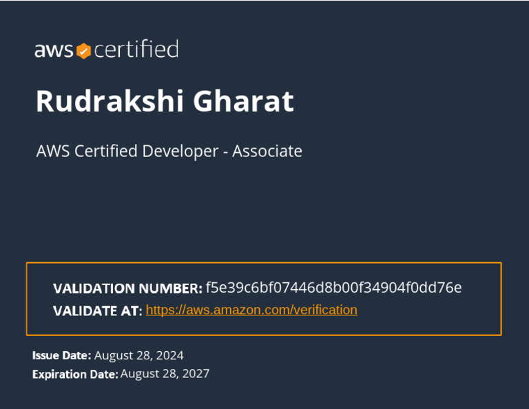 AWS Certified Developer - Associate Certificate-2 | PDF