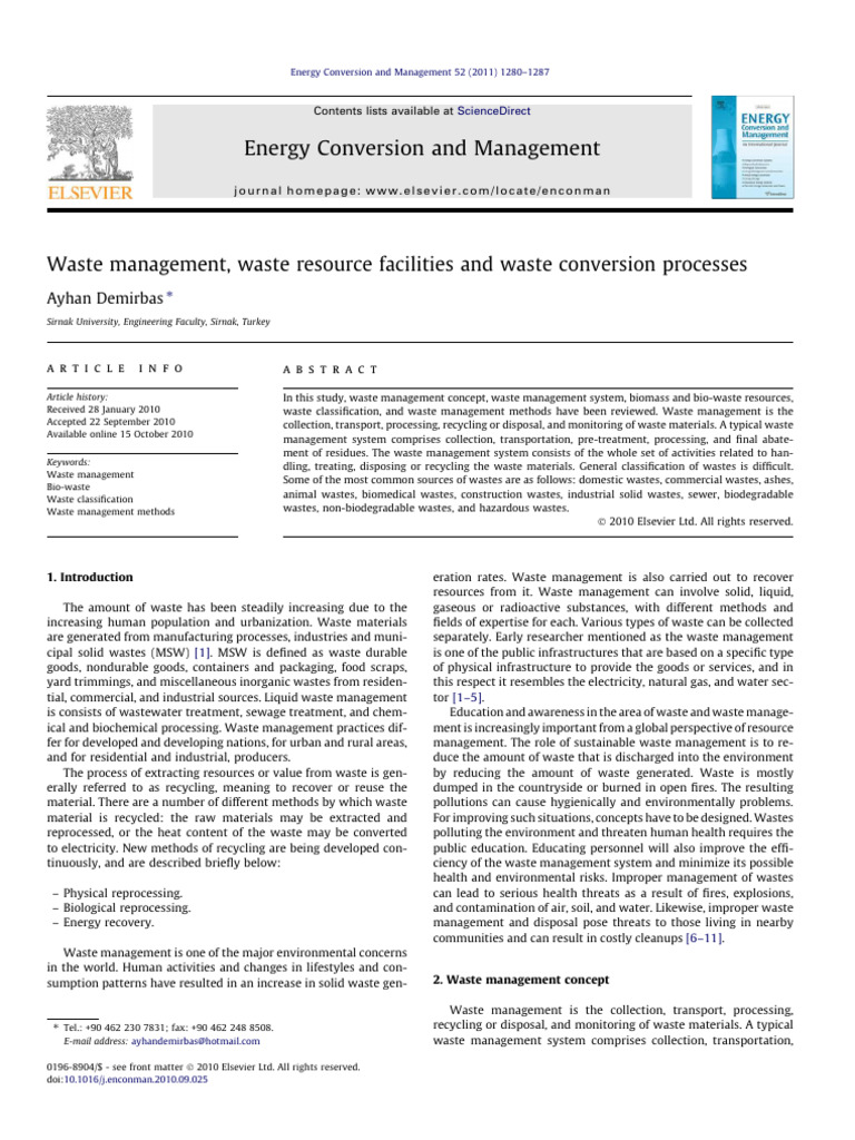 Waste Management Waste Resource Faciliti | PDF
