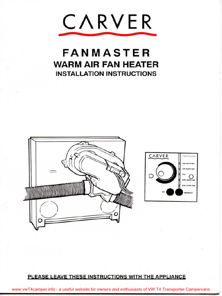 Carver Fanmaster Installation Instructions | PDF | Building Engineering ...