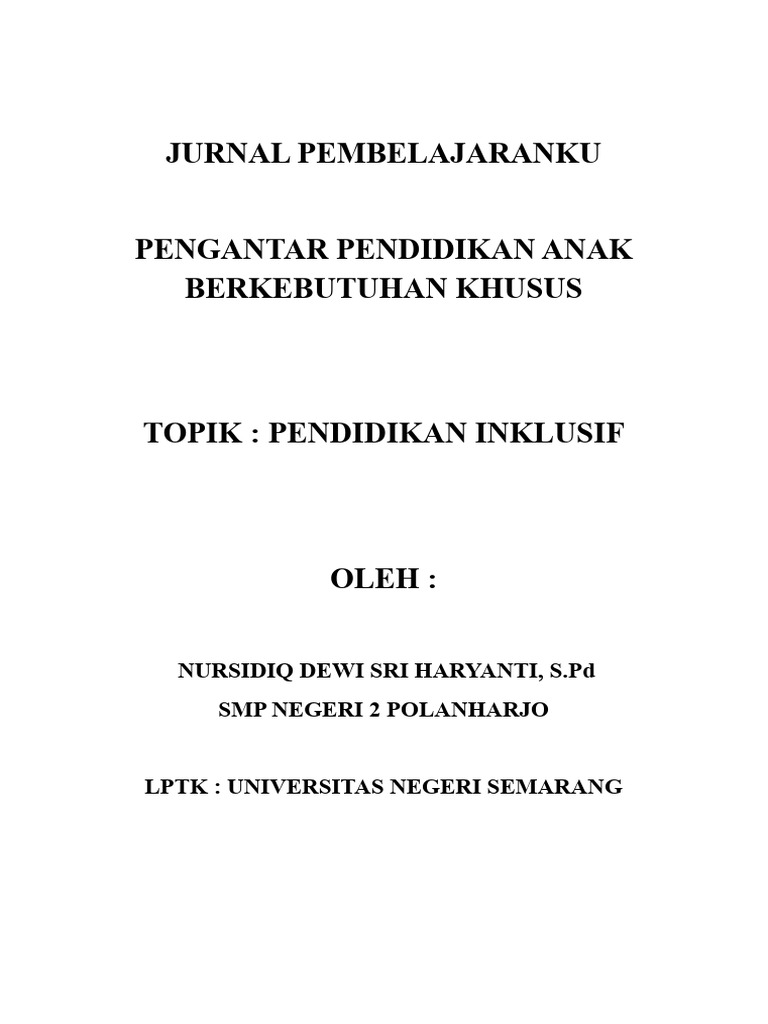 JURNAL PEMBELAJARANKU Modul3 | PDF