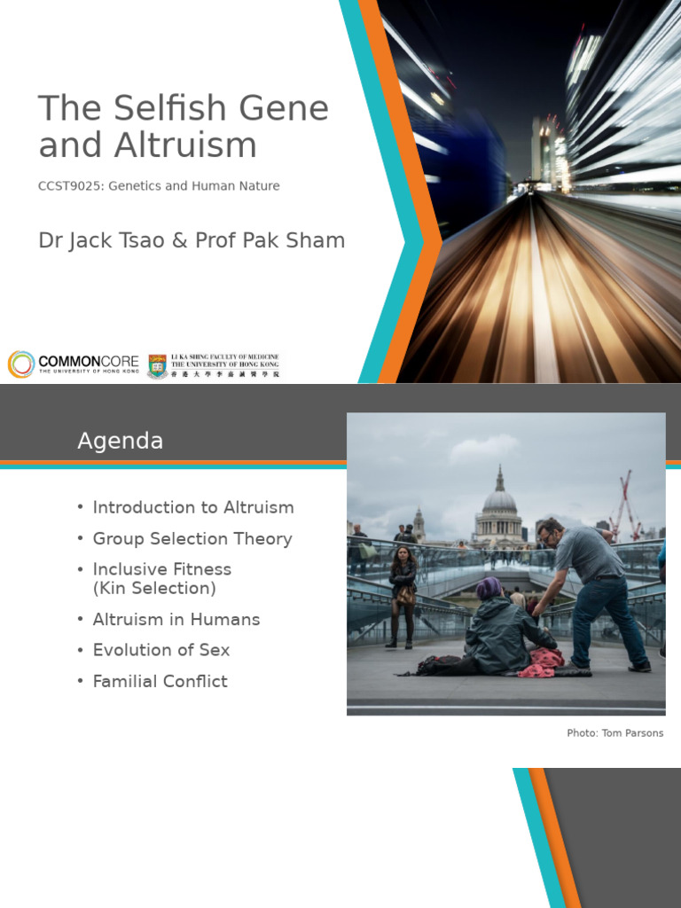 Lecture 6 - The Selfish Gene and Altruism | PDF | Altruism ...