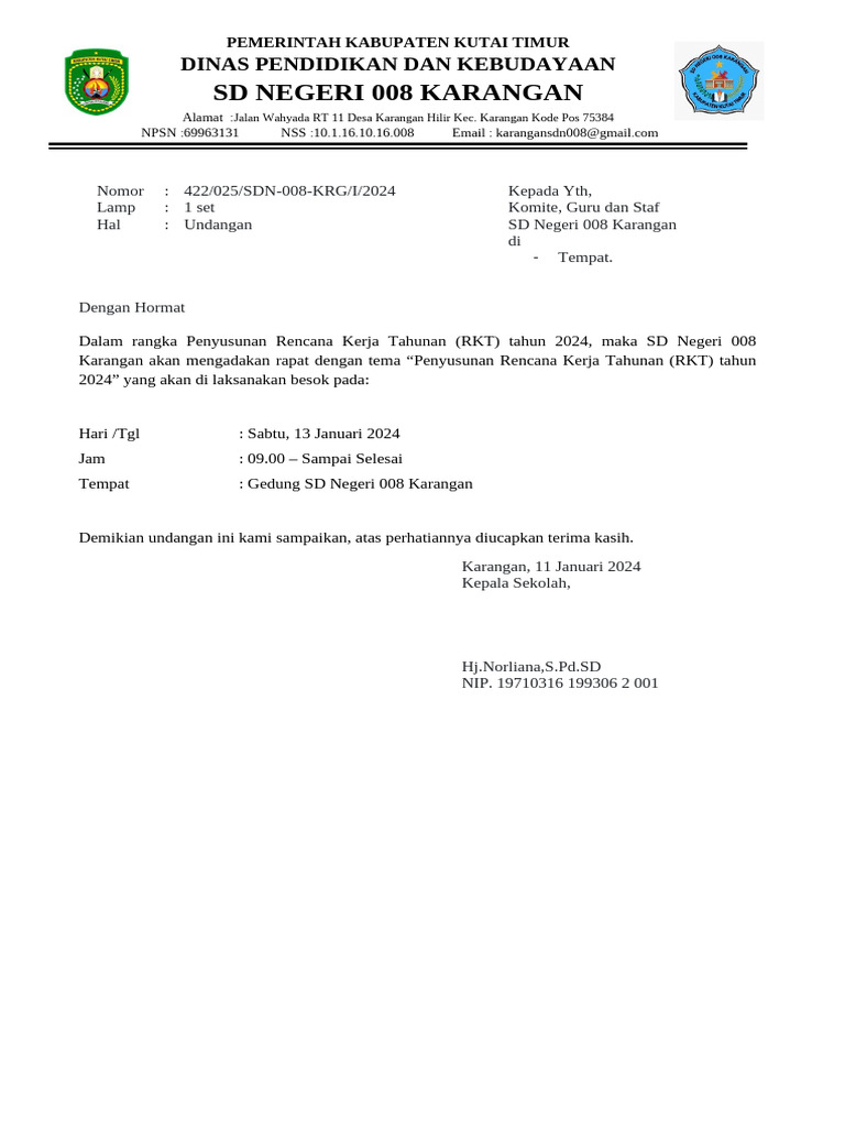 Undangan - RKT | PDF