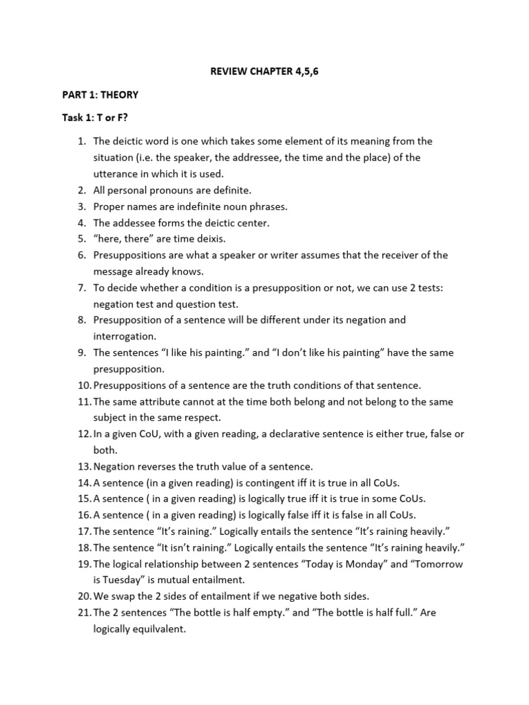 Review Chapter 4,5,6 | PDF