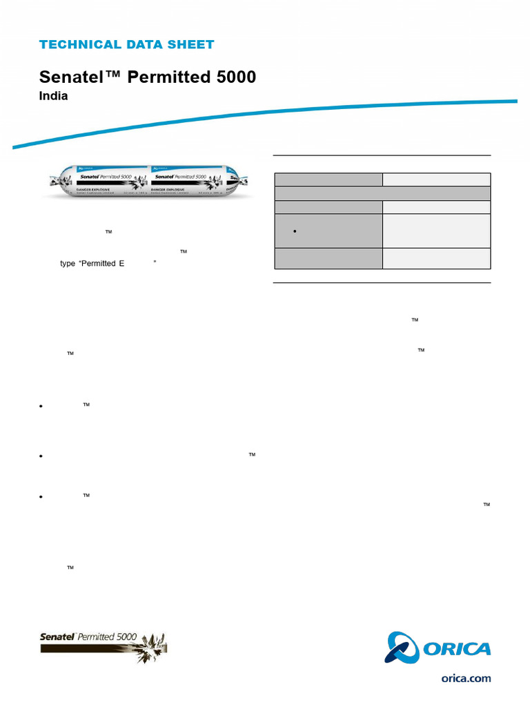 TDS - Senatel Permitted 5000 | PDF