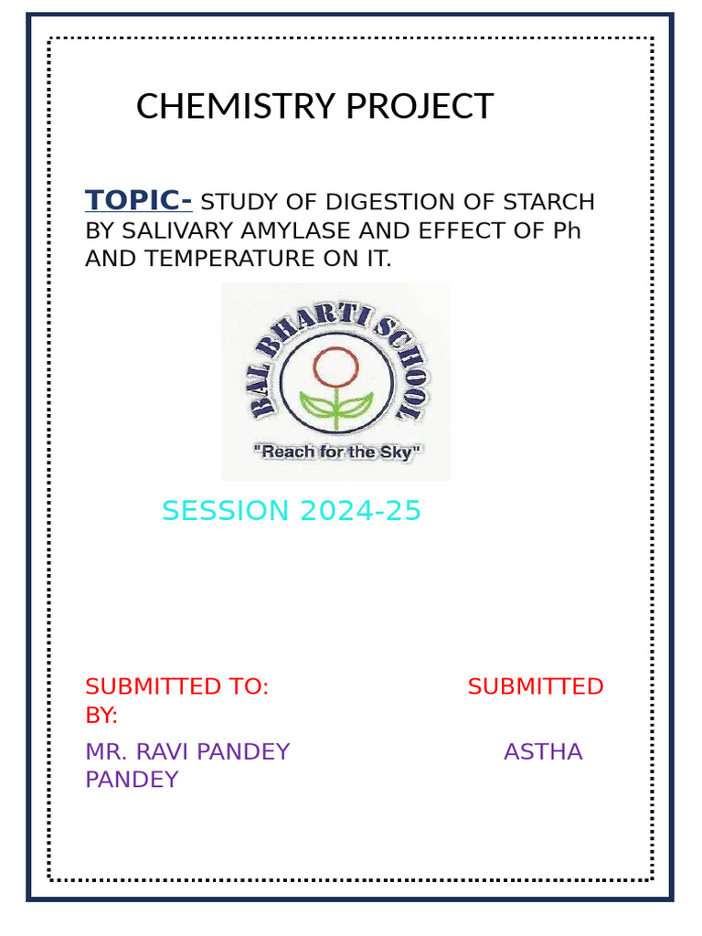 Chemistry Project | PDF
