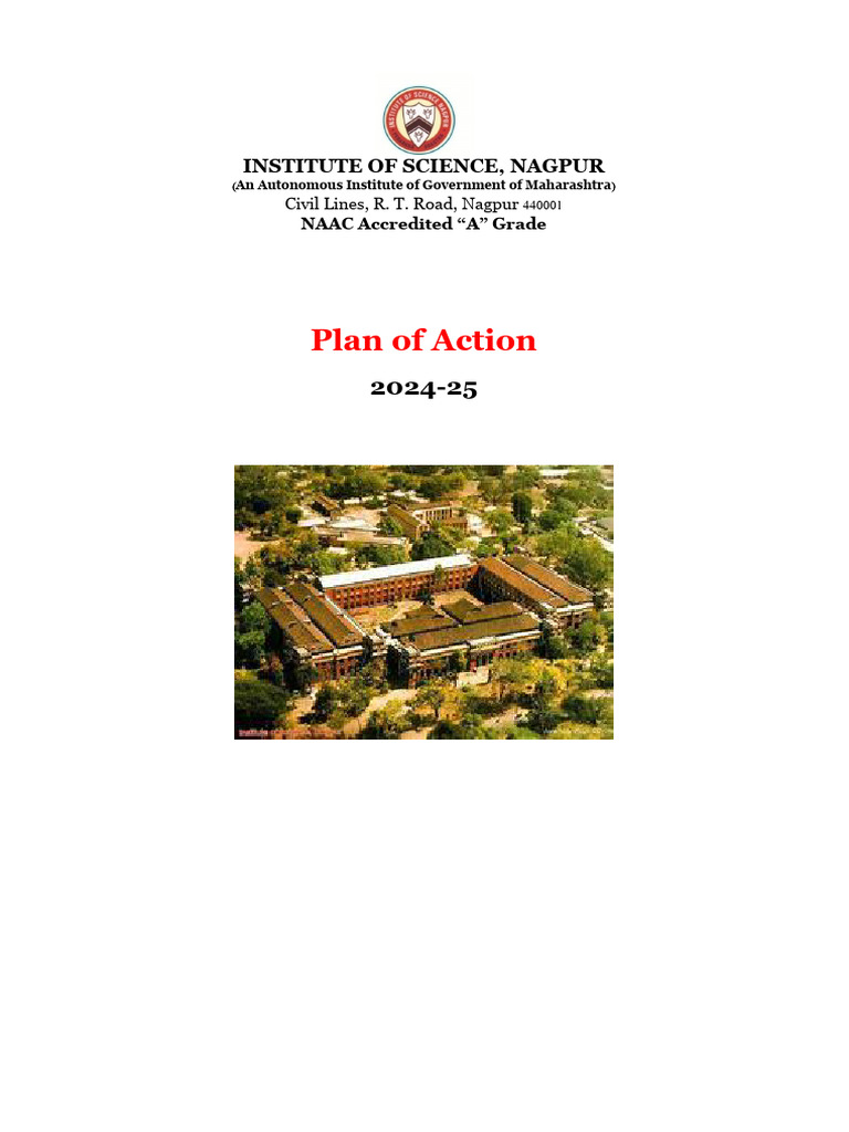IOSC Plan of Action 2024-25 | PDF