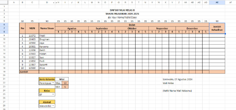 Tugas 5 SpreadSheet | PDF