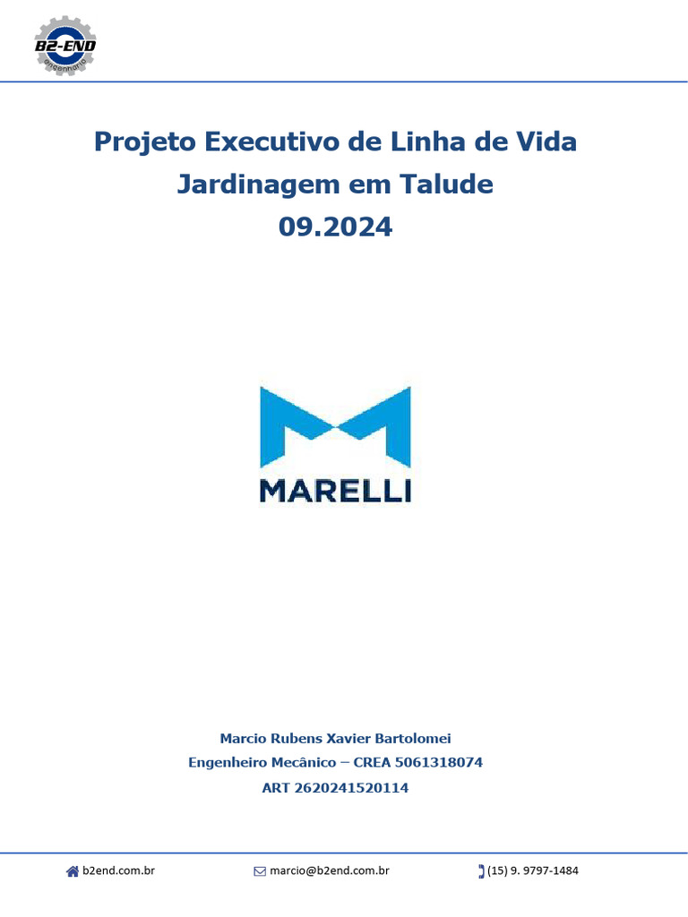 Análise de Riscos - Linha de Vida Jardinagem Talude 09.2024 | PDF