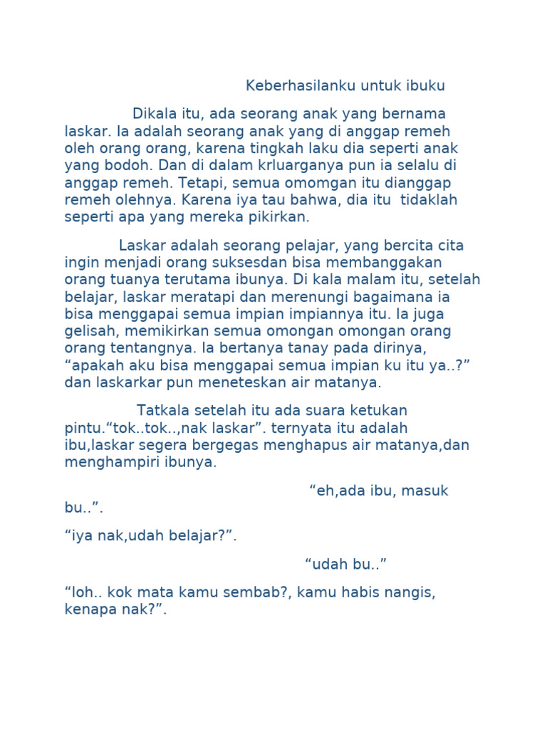 Cerpen Anisiya Shuwaily Aski | PDF