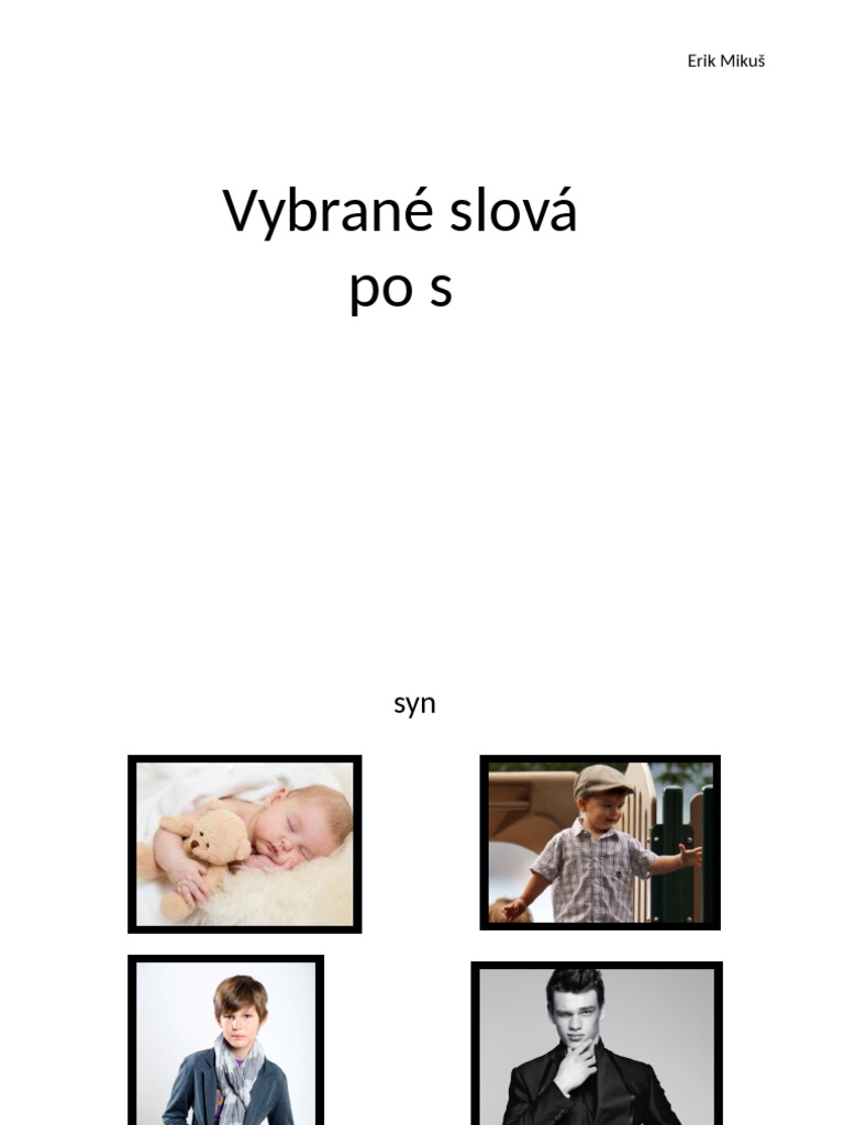 Vybrané Slová Po S | PDF